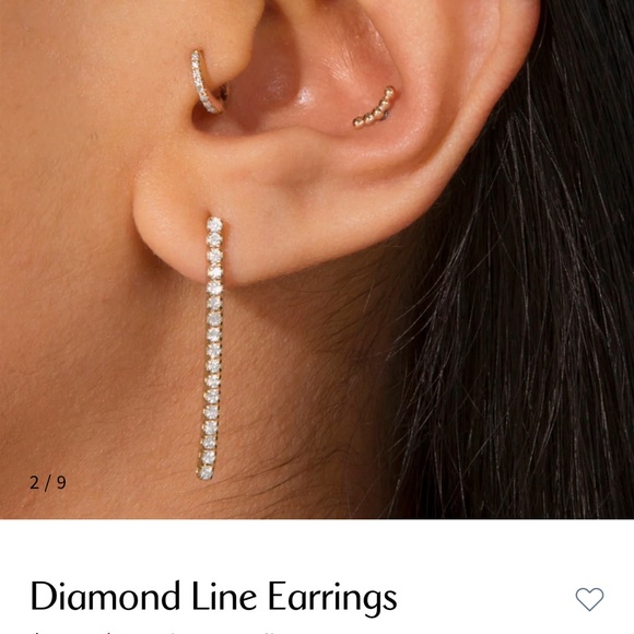 Jewelry | Stone And Strand Diamond Line Earring | Poshmark